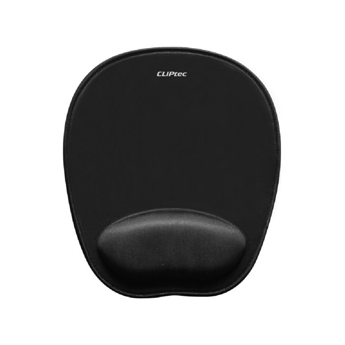 CLIPTEC RZY298 WRIST REST MEMORY FOAM MOUSE PAD (BIG FOOT) - BLACK