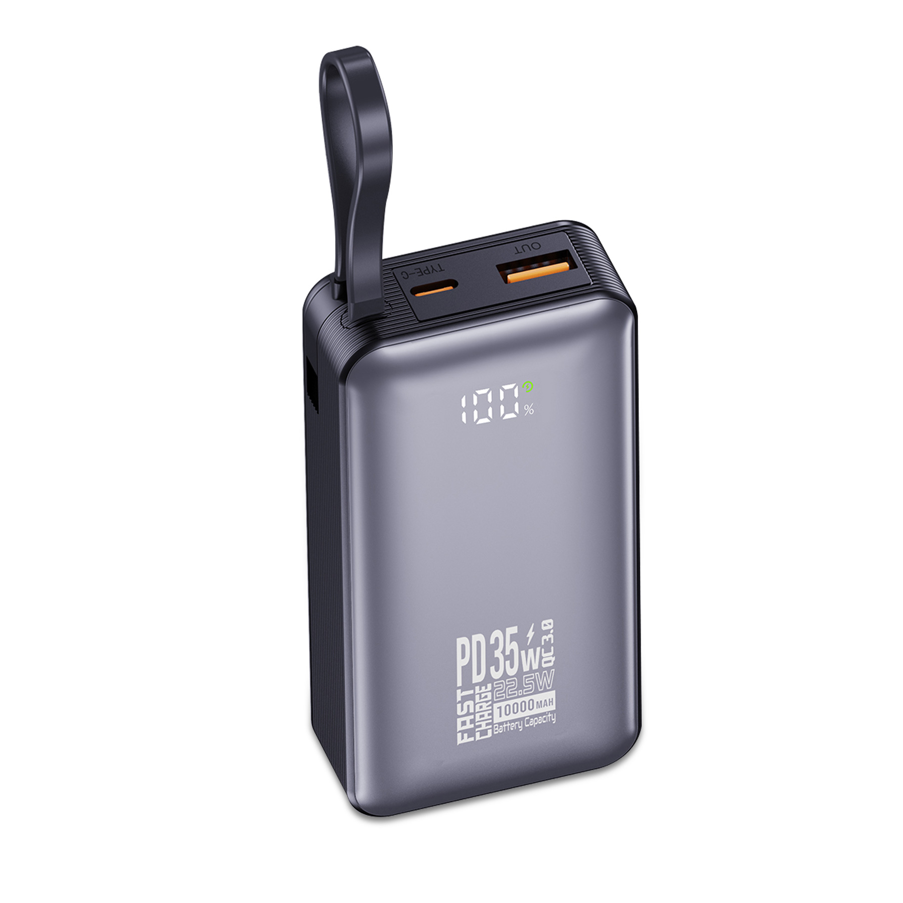 CLIPTEC MPB237 10000MAH PD35W+22.5W FAST CHARGING POWER BANK WITH CABLE ...