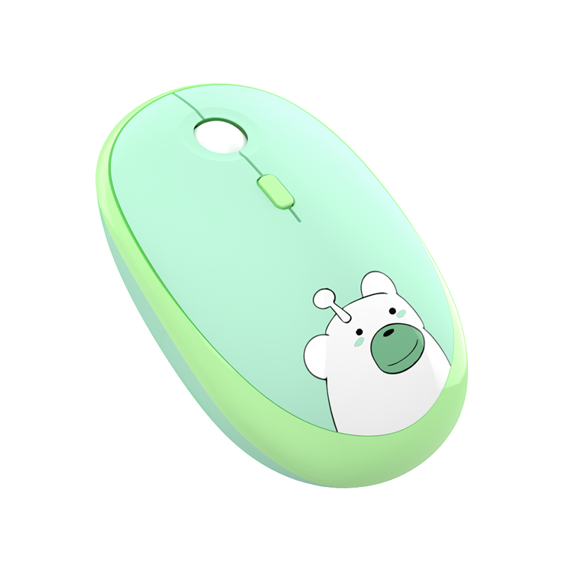 GEEZER M2 2.4G WIRELESS SILENT MOUSE - GREEN