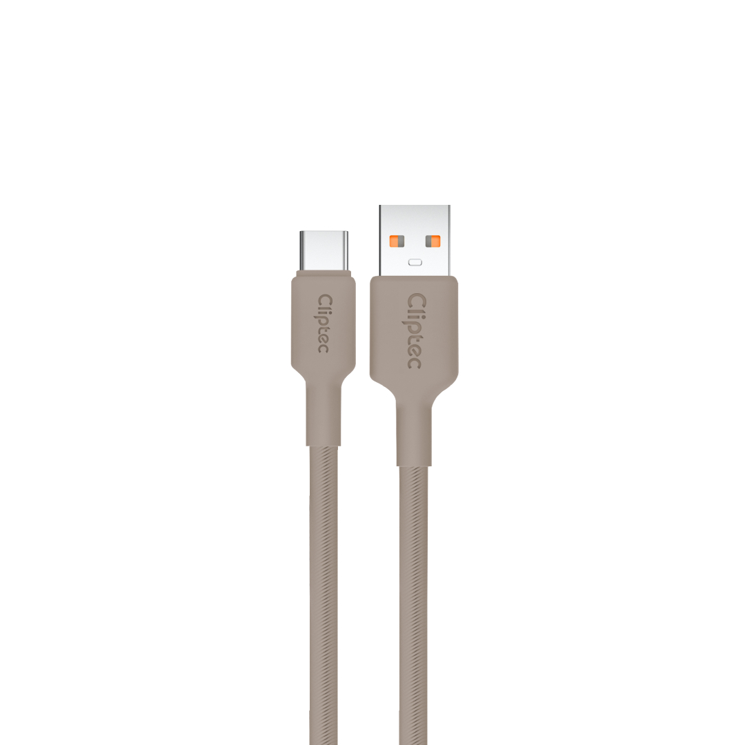 CLIPTEC MCC215C USB TO TYPE C SOFT SILICONE 5A FAST CHARGING CABLE 1.2M ...