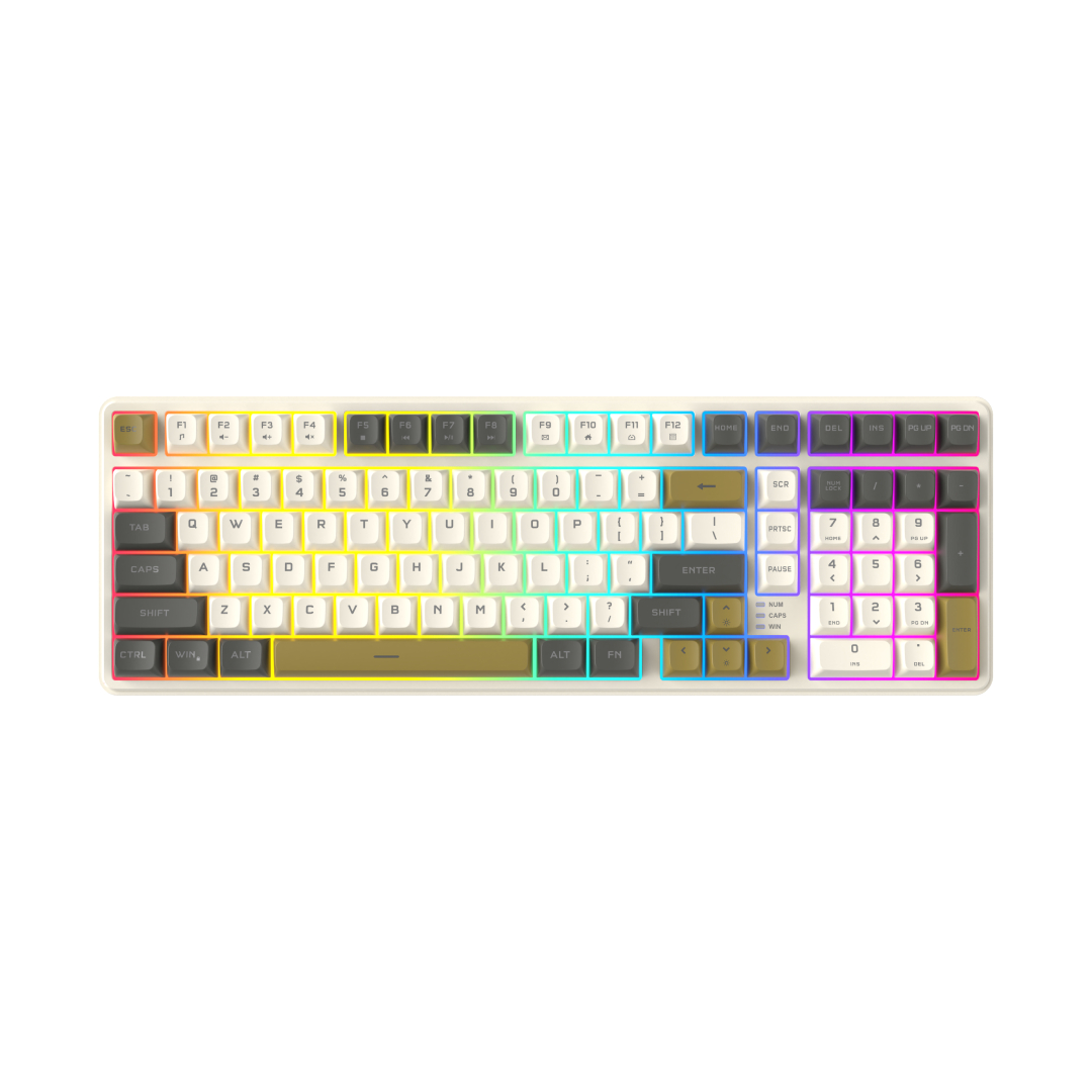 CLIPTEC RGK850 USB ILLUMINATION BACKLIT OFFICE GAMING KEYBOARD - BEIGE