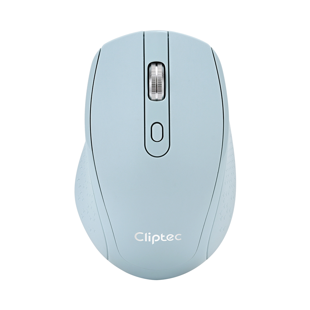 CLIPTEC RZS878 1600DPI 2.4GHZ SILENT WIRELESS MOUSE (XILENT-METAL) - BLUE